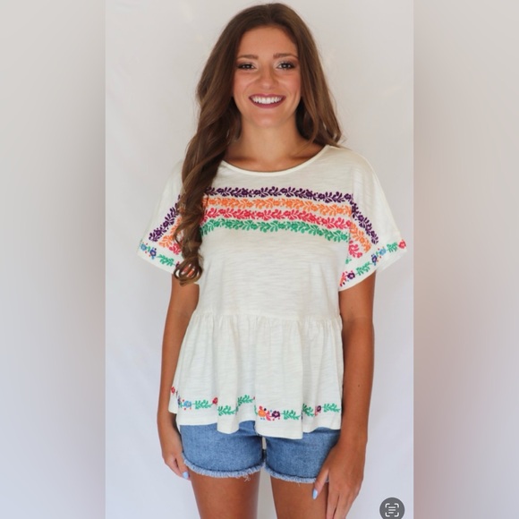 THML | Tops | Thml Spring White Top | Poshmark